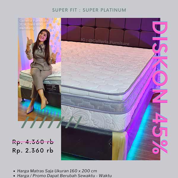 Review, Harga, Diskon Kasur Spring Bed Super Fit Platinum - Bandung ...